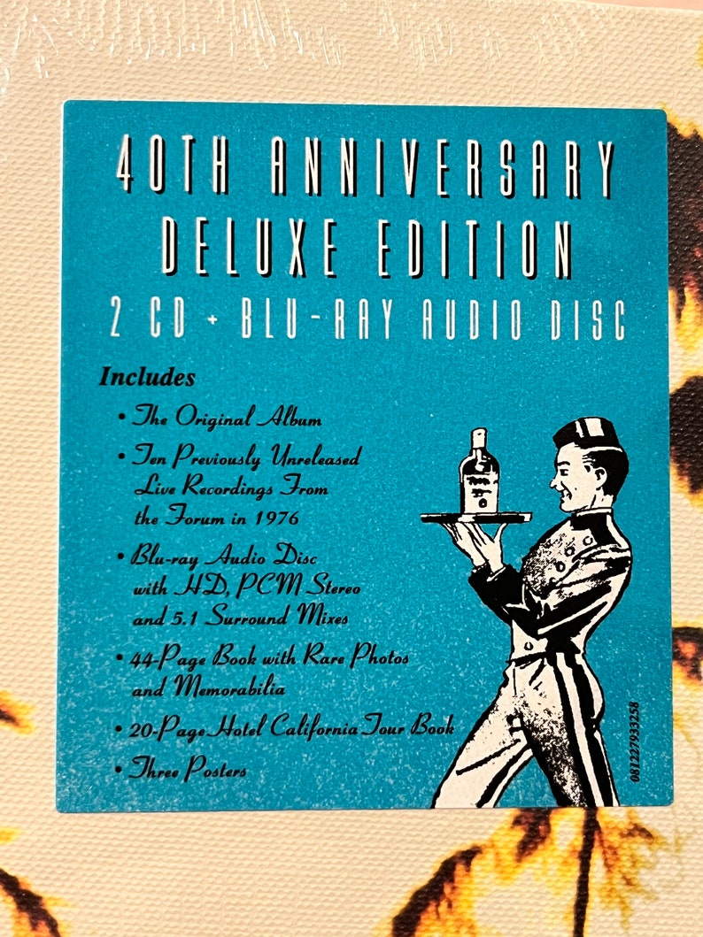 Hotel California 40th Anniversary Deluxe Edition: 2 CD and 1 - Etsy
