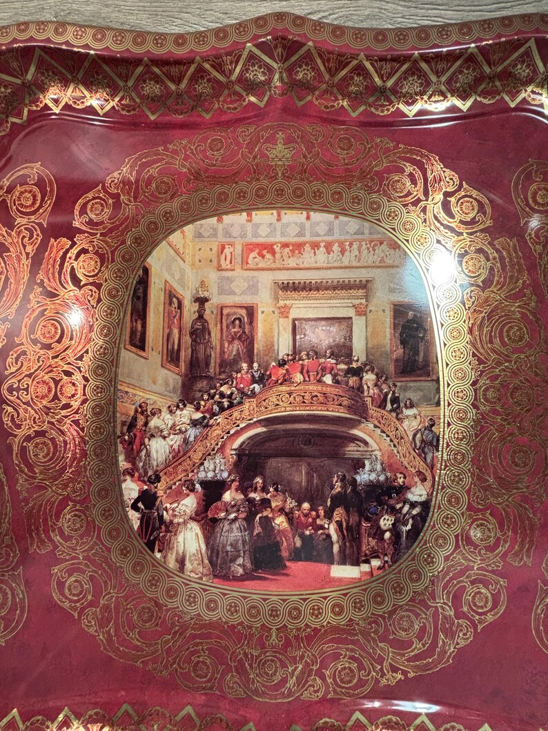Vintage Eugène Lami the Grand Staircase at Buckingham Palace State Ball ...