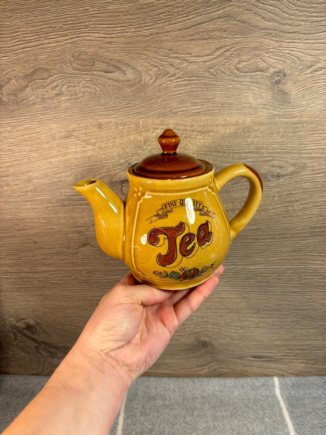 Vintage Fine Quality Tea Teapot | Mid Century Honeycomb Glaze Tea Pot ...