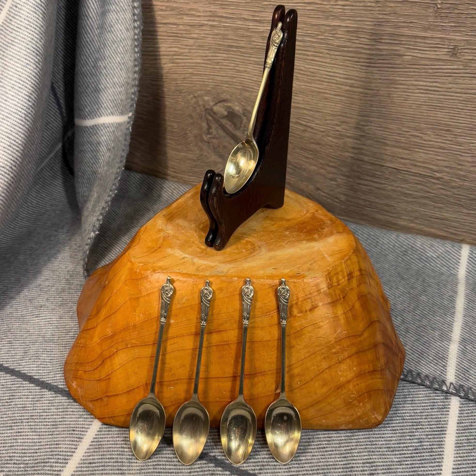 Vintage EPNS Silver Plated Apostle Teaspoons-set of 5 | Small Monk ...