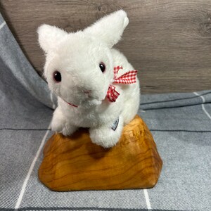 Vintage Collectible Chad Valley Long-eared & Pink-nosed White Bunny ...