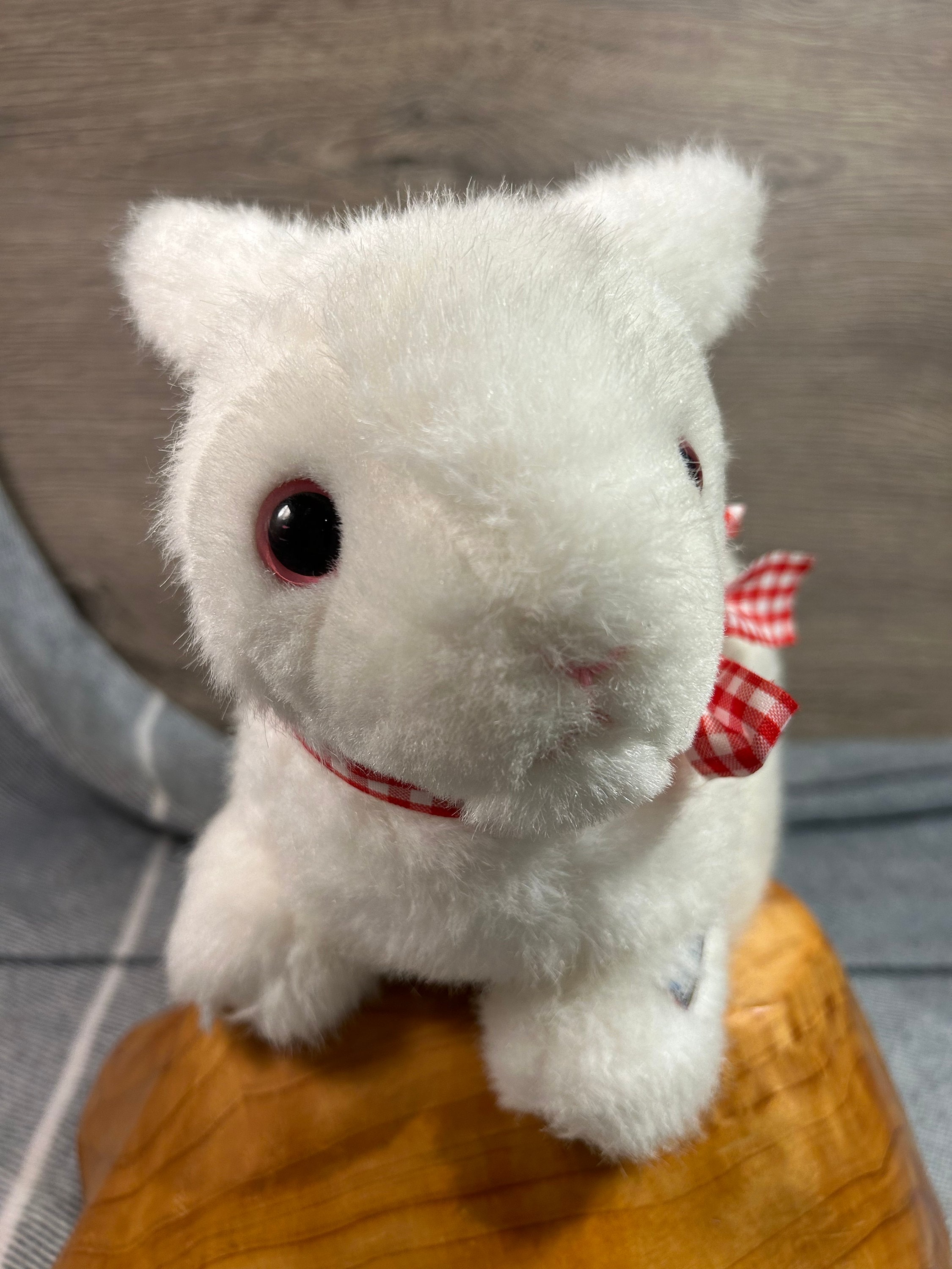 Vintage Collectible Chad Valley Long-eared & Pink-nosed White Bunny ...