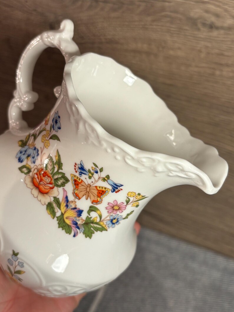 Vintage Aynsley Cottage Garden Fine English Bone China Small Jug ...