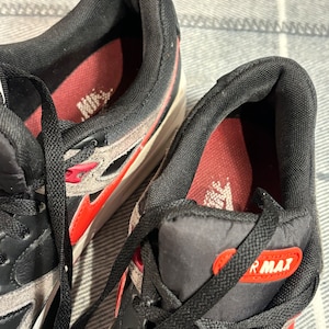 Preloved Nike Air Max Span Trainers 554666-069 UK8 US9 EU42.5 27CM Red ...