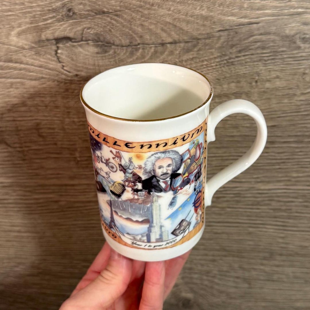 Vintage 2000 Millennium G.L.M. Staffordshire Fine Bone China Mug Made ...