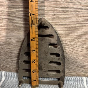 Vintage British Embossed Footed Pierced Cast Iron Sad Iron Rest Stand ...