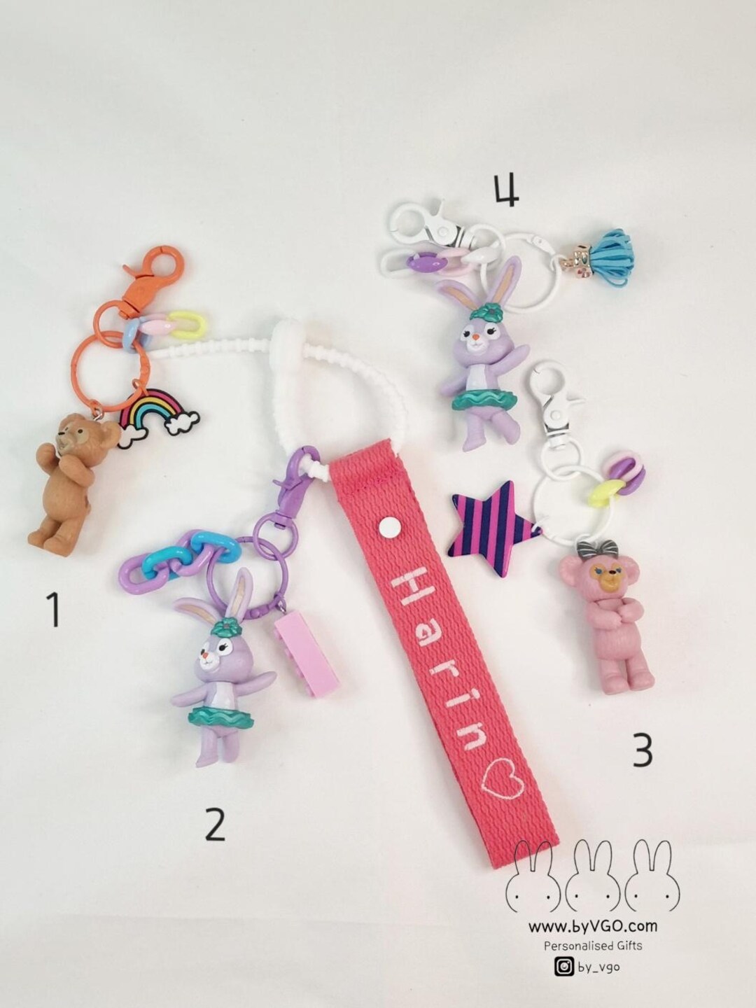 BYVGO Disney Duffy's Friends With Embroidery Name Tag - Etsy