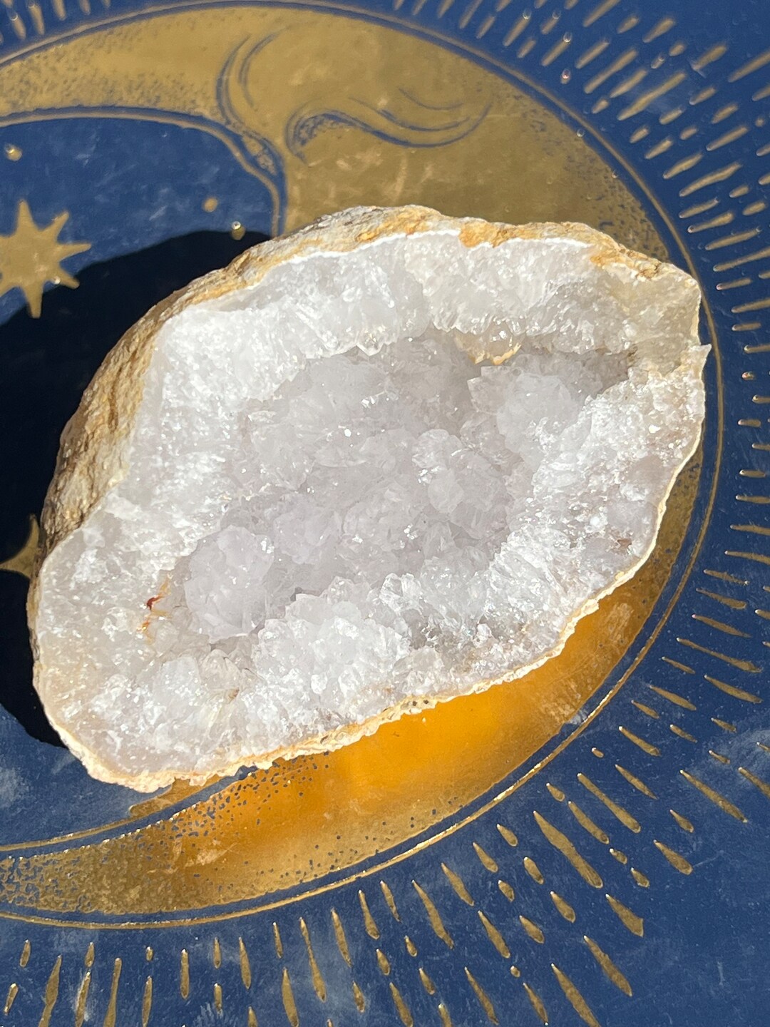 Stunning Moroccan Druzy Quartz All Natural Raw Crystal Geode - Etsy