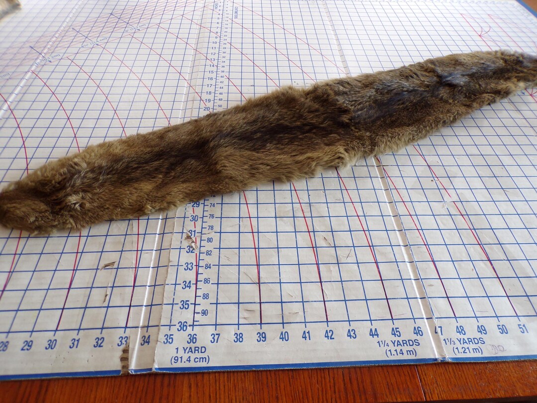 Real Gray Fox Fur Collar, DIY Craft Supplies, Craft Cutter Fur ...