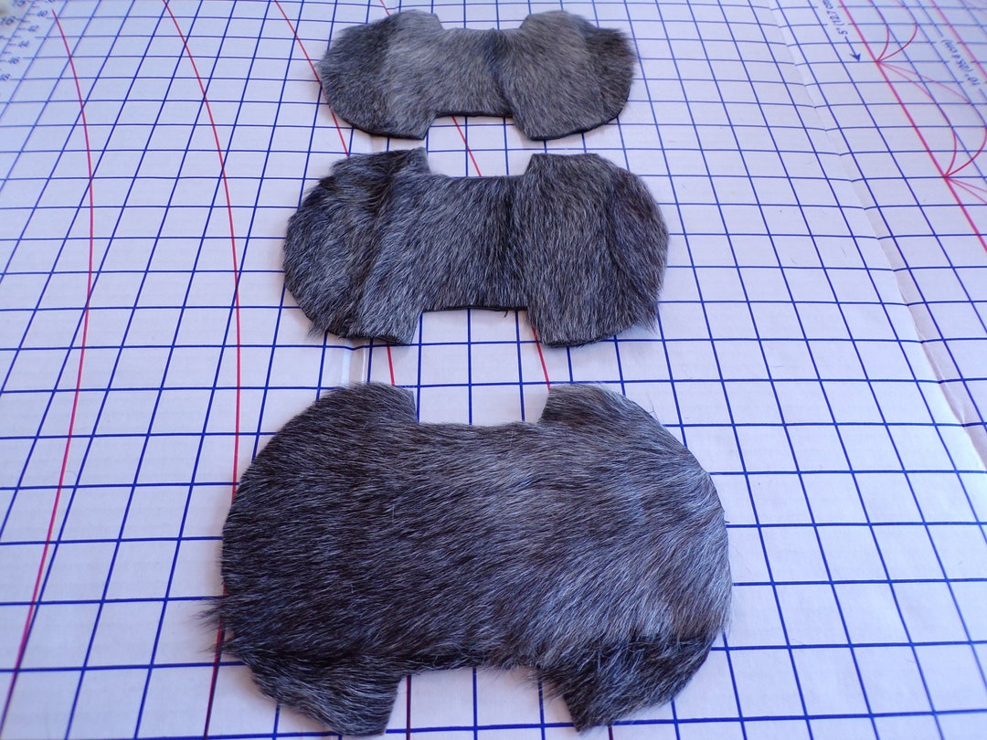 Real Squirrel Fur Scraps, 3 Pieces, DIY Craft Supplies, Craft Cutter ...