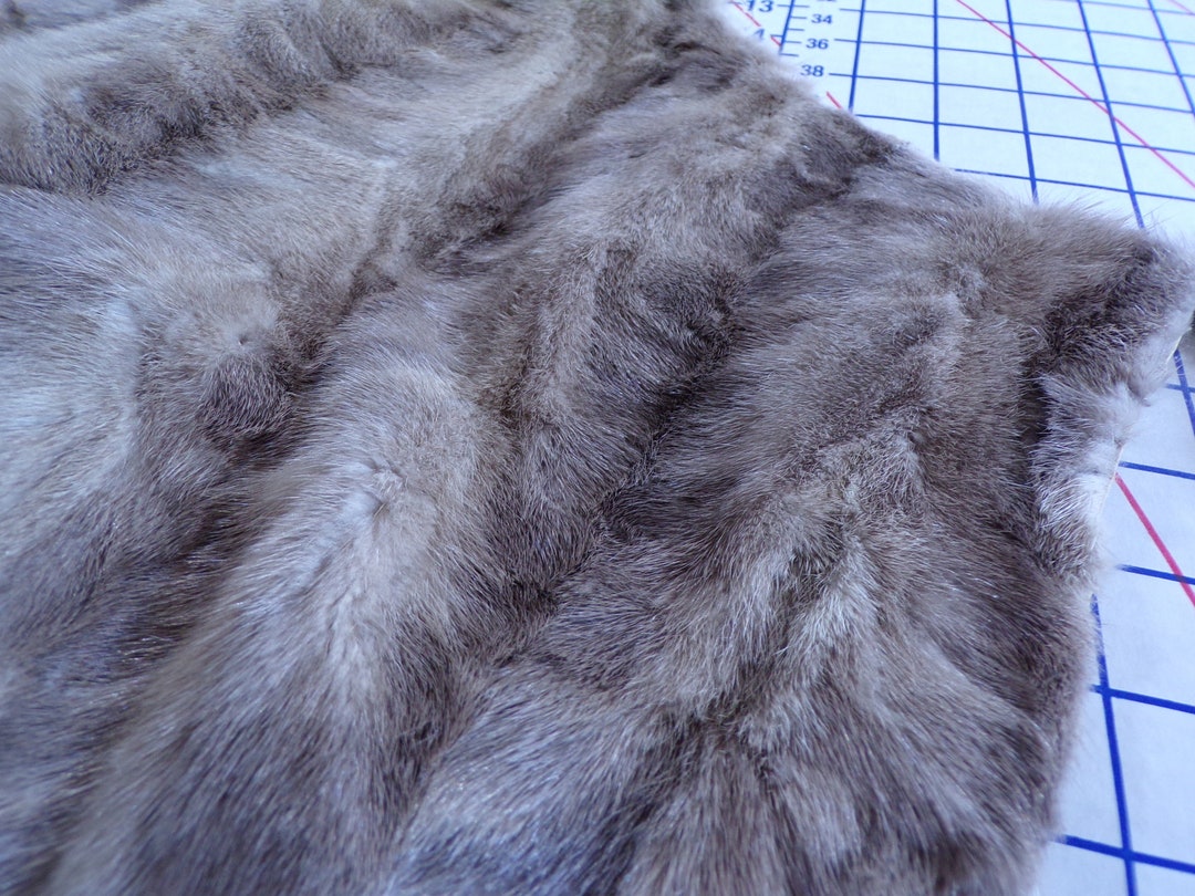 Real Mink Fur Coat Scrap, 4 Pieces, DIY Craft Supplies, Craft Cutter ...