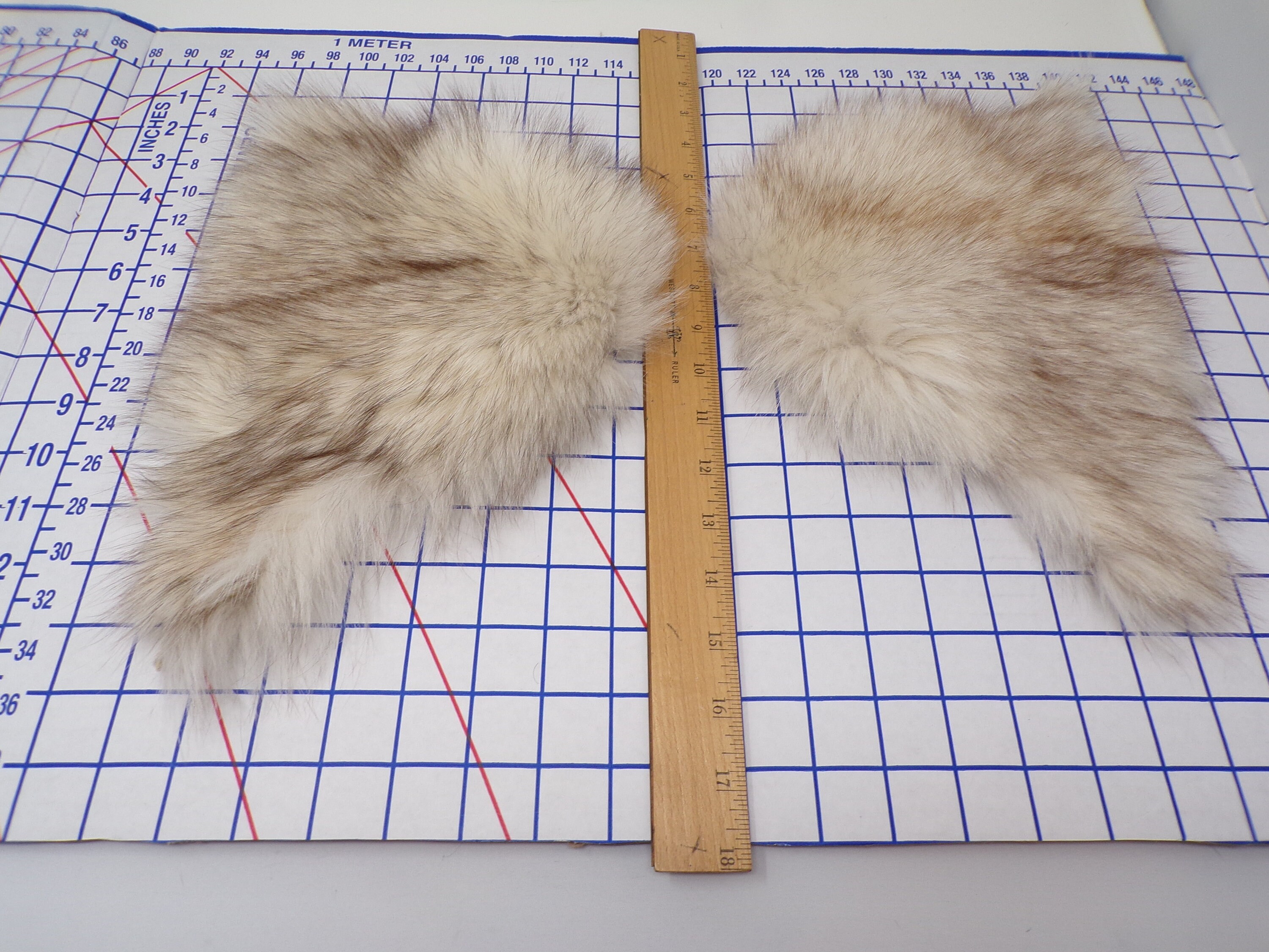 Real Fox 2 Pieces, DIY Craft Supplies, Craft Cutter Fur, Pieces From ...