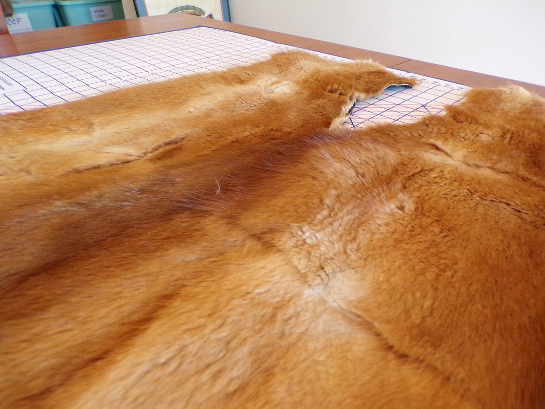 Real Long Hair Muskrat 4 Pieces, DIY Craft Supplies, Craft Cutter Fur ...