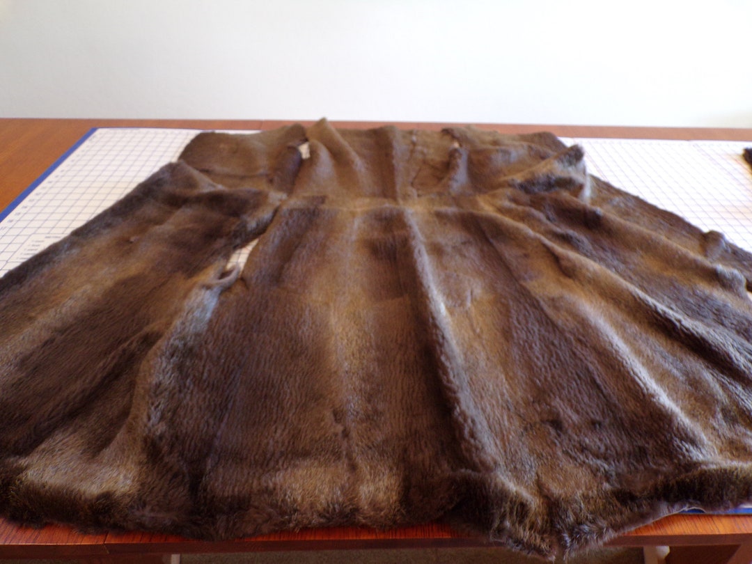 Sheared Nutria Fur4 Pieces, DIY Craft Supplies, Craft Cutter Fur ...