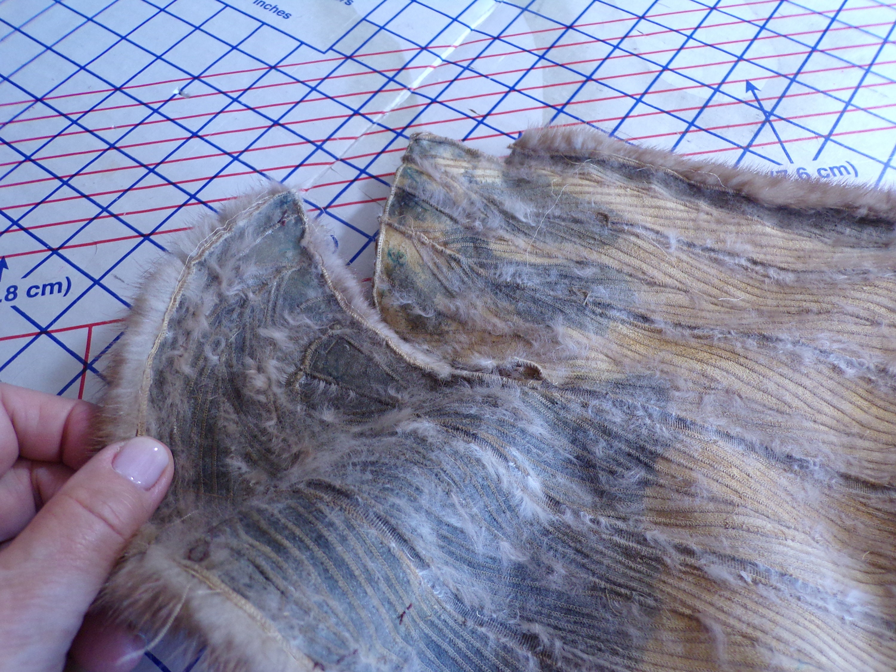 Real Mink Disassembled Stole, DIY Craft Supplies, Craft Cutter Fur ...