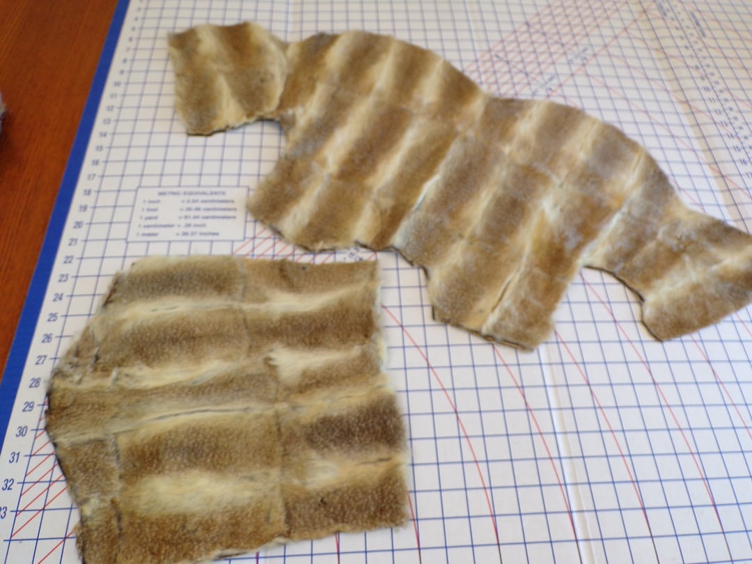 Real Shirred Fox ? Pieces, DIY Craft Supplies, Craft Cutter Fur, Pieces ...