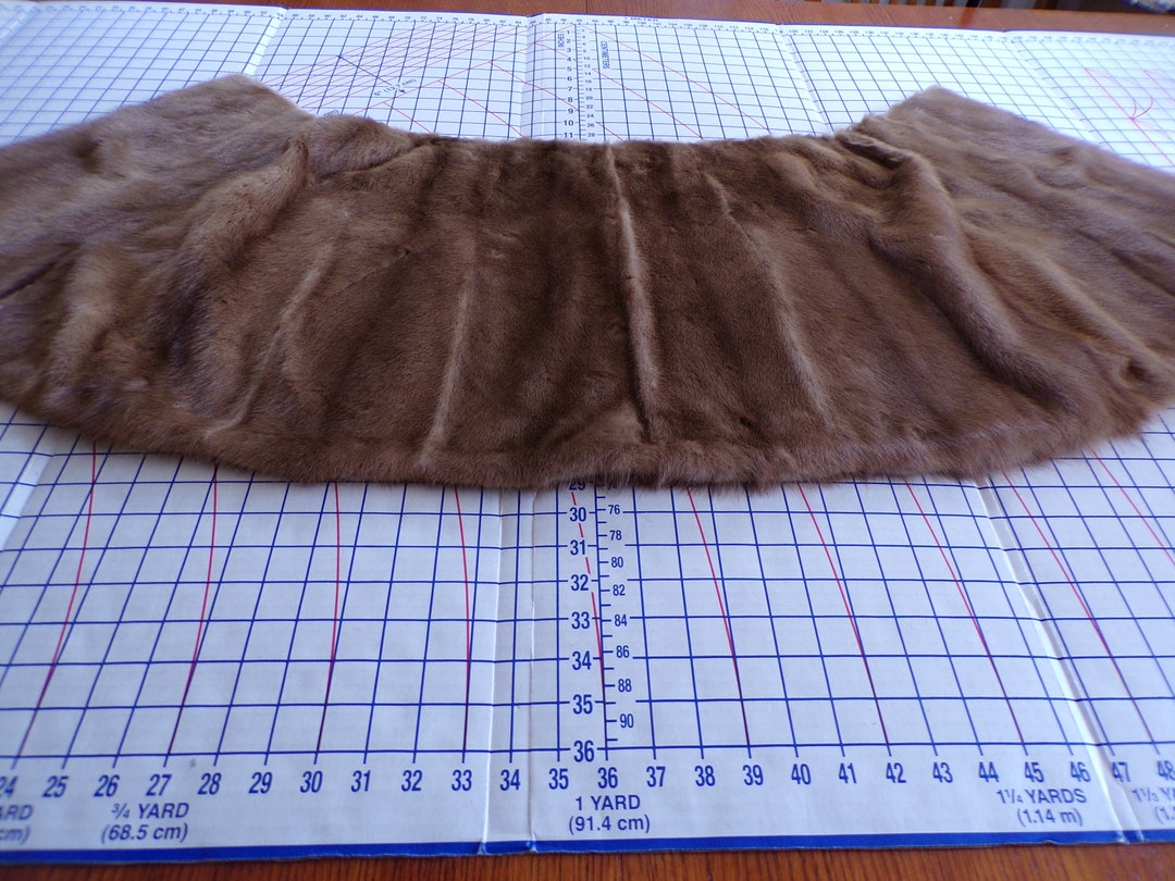 Real Mink Disassembled Stole, DIY Craft Supplies, Craft Cutter Fur ...