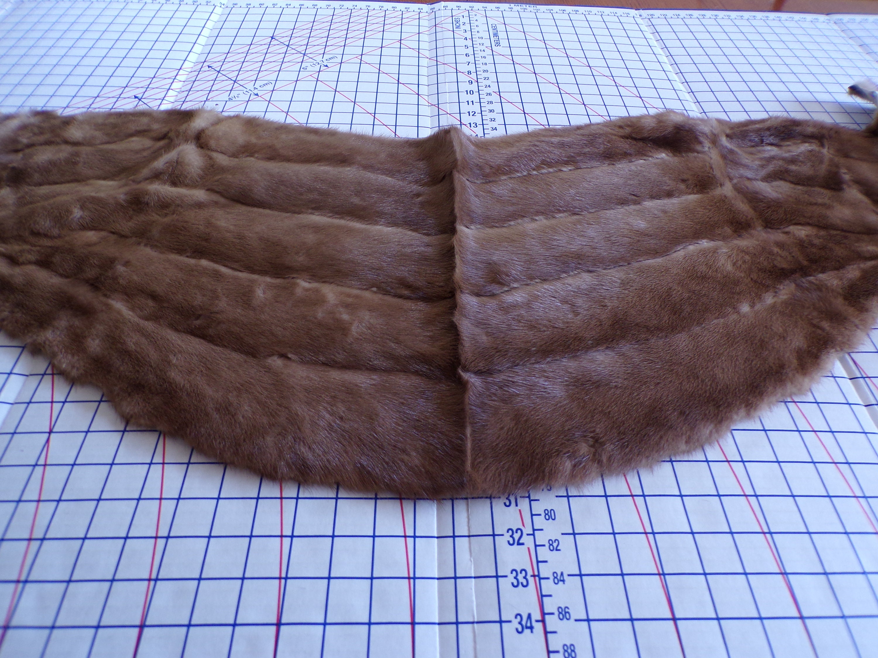 Real Mink Disassembled Stole, DIY Craft Supplies, Craft Cutter Fur ...