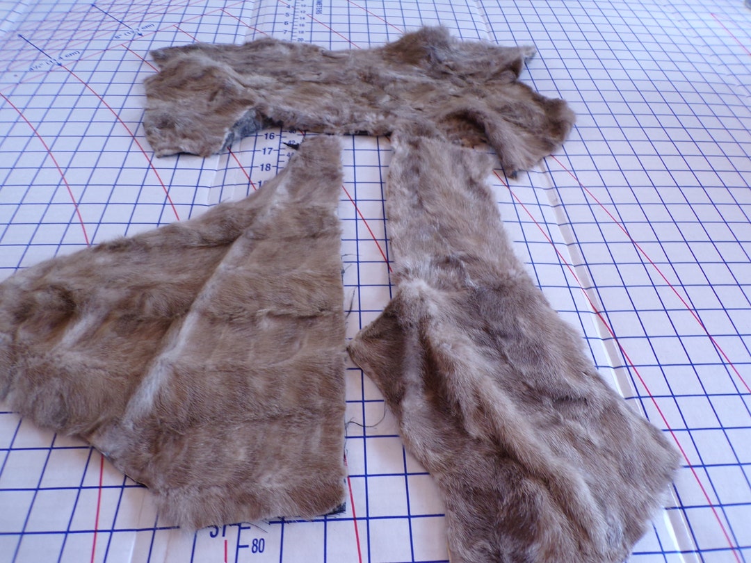 Real Mink Paw Fur Scraps, 3 Pieces, DIY Craft Supplies, Craft Cutter ...