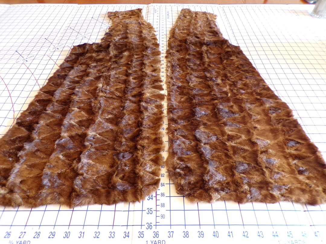 Real Mink Fur Scraps, 8 Pieces, DIY Craft Supplies, Craft Cutter Fur ...