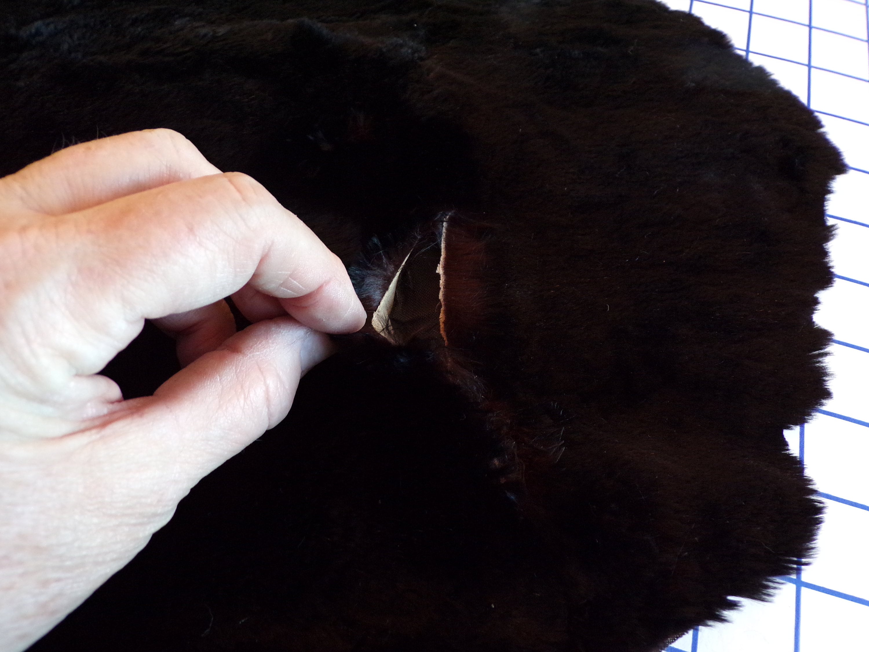 Real Sheared Muskrat 4 Pieces, DIY Craft Supplies, Craft Cutter Fur ...