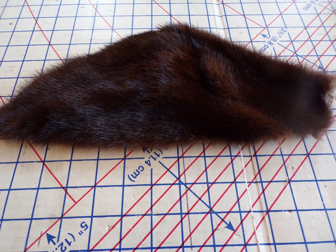 Real Mink, 1 Piece, DIY Craft Supplies, Craft Cutter Fur, Recycled Fur ...