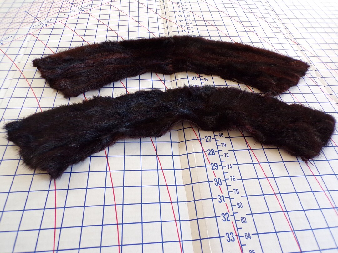 Real Pieced Mink 2 Pieces, DIY Craft Supplies, Craft Cutter Fur, Pieces ...
