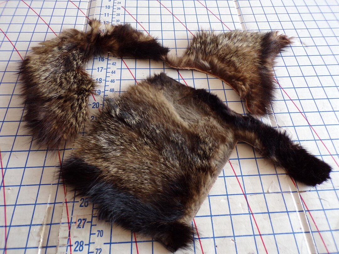 2 Pieces Real Fox Scraps, DIY Craft Supplies, Craft Cutter Fur ...
