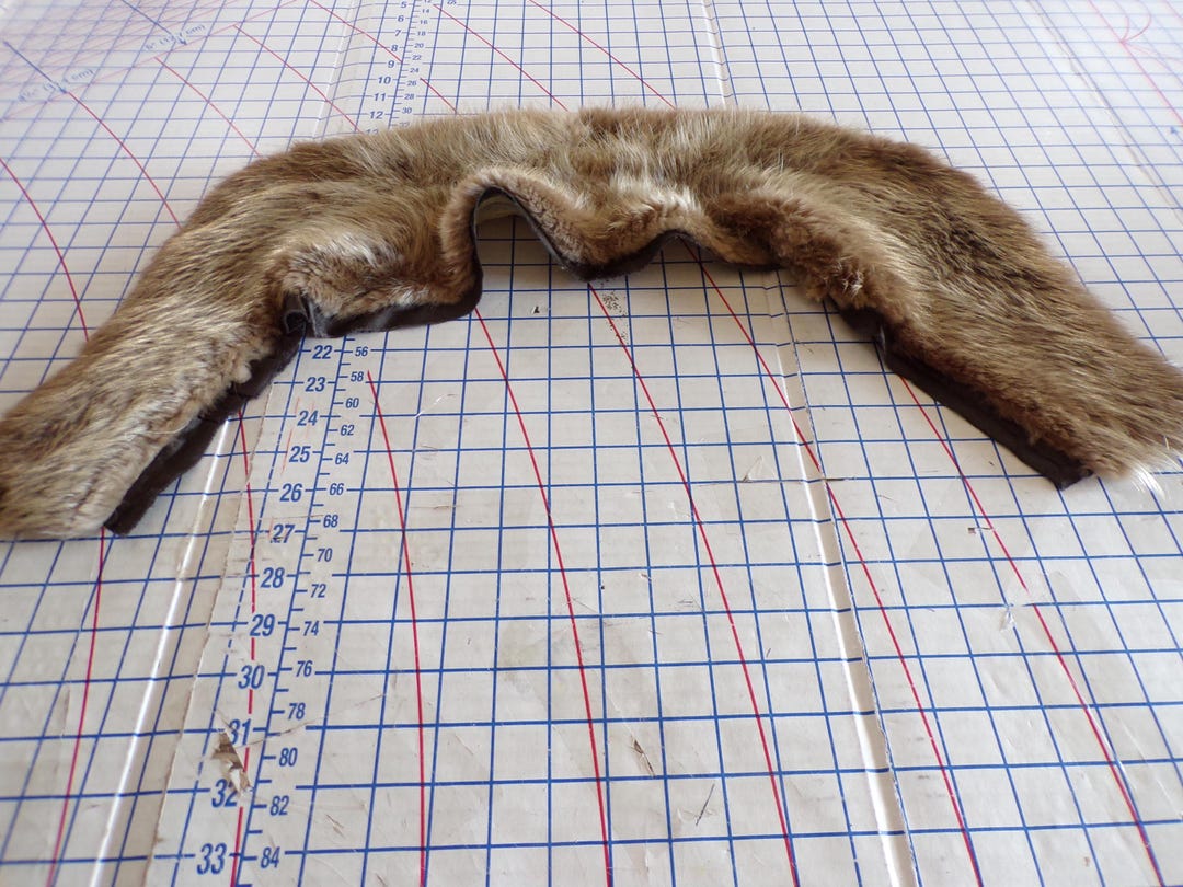 Real Long Haired Beaver Collar, DIY Craft Supplies, Craft Cutter Fur ...