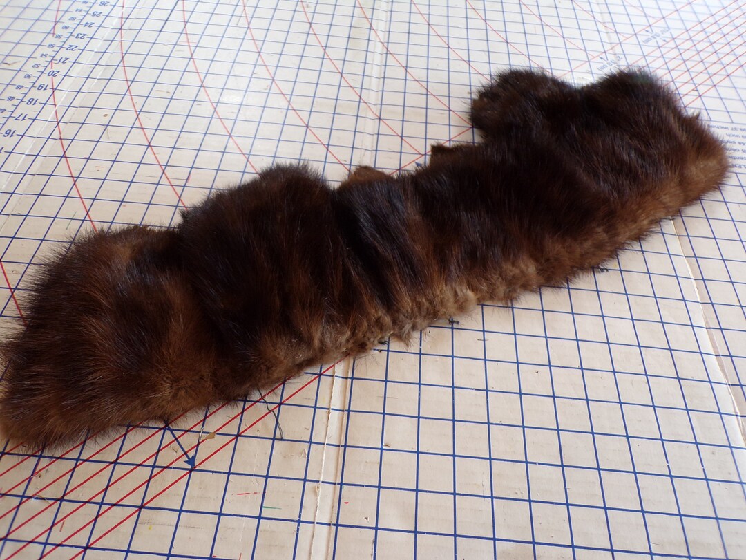Real Mink, 1 Piece, DIY Craft Supplies, Craft Cutter Fur, Recycled Fur ...