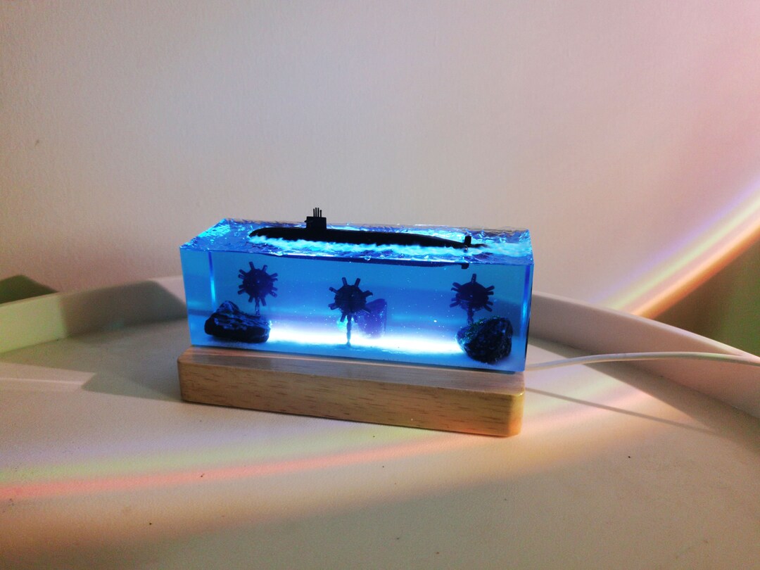 Submarine Diorama Landscaping Lamp Bedroom/study Table - Etsy