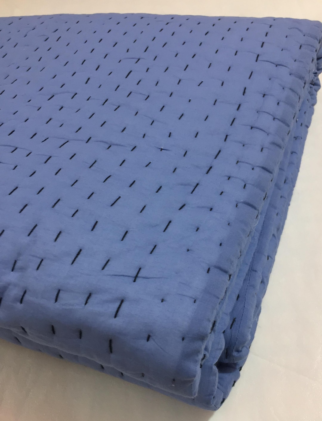 Both Side Quilt, Light Blue Quilt, Cotton Quilt, Kantha Quilt, AC Quilt ...