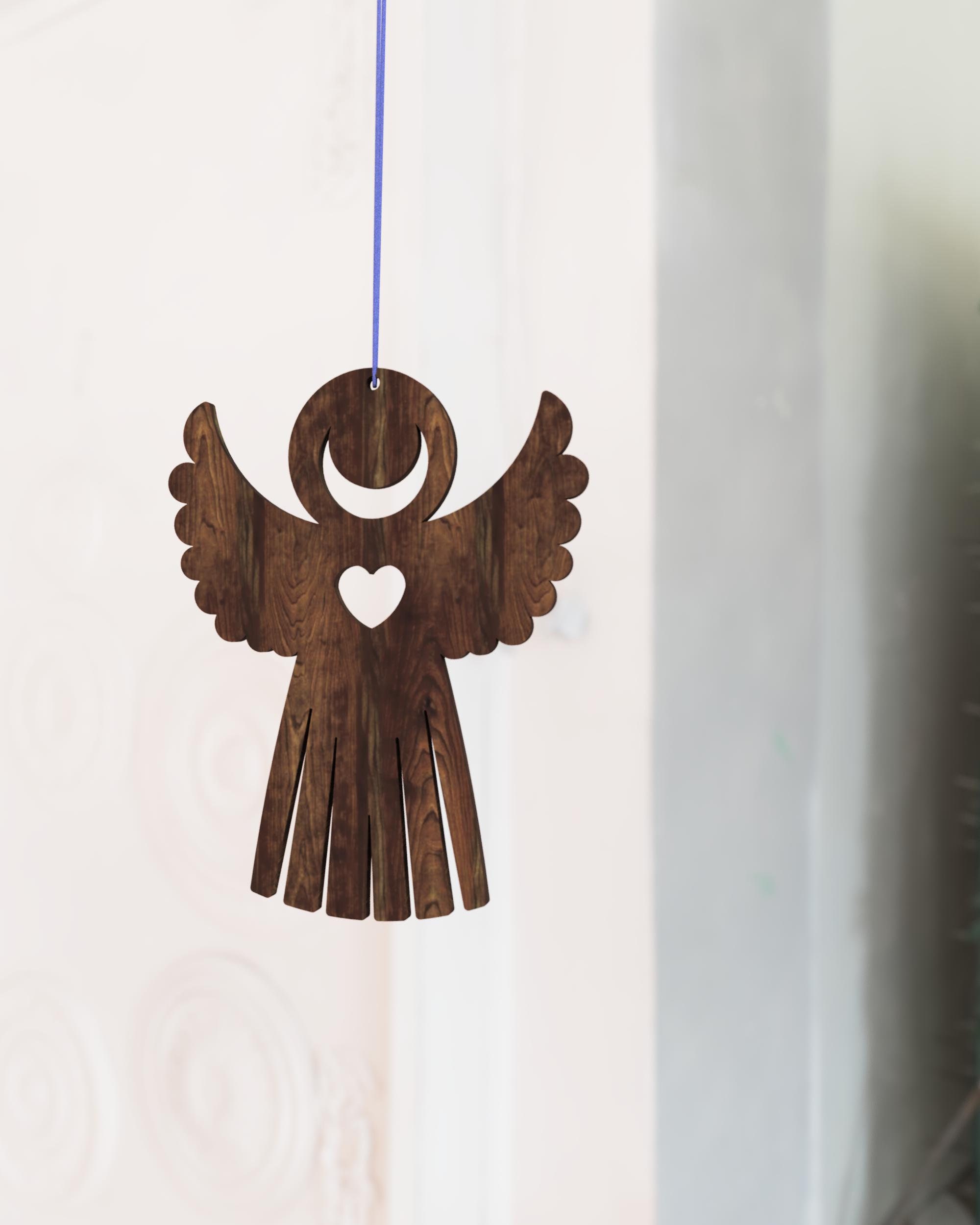 Angel for Laser Cutting. DIY Downloadable File. Christmas Angel Cut ...