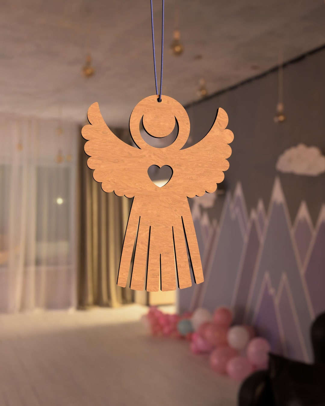 Angel for Laser Cutting. DIY Downloadable File. Christmas Angel Cut ...
