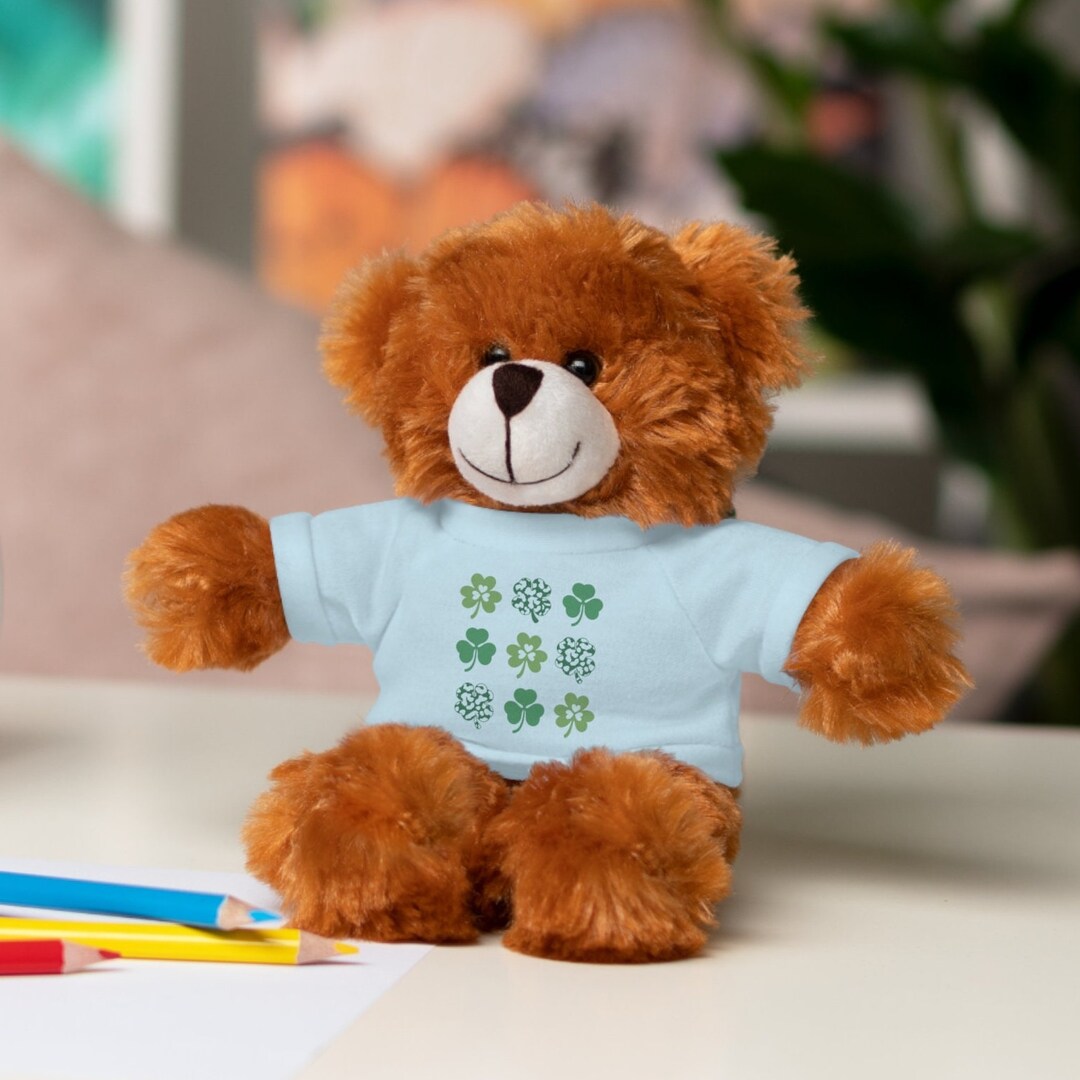 Good Luck Clover Teddy Bear, St Patricks Day Teddy Bear, Shamrock Gift ...