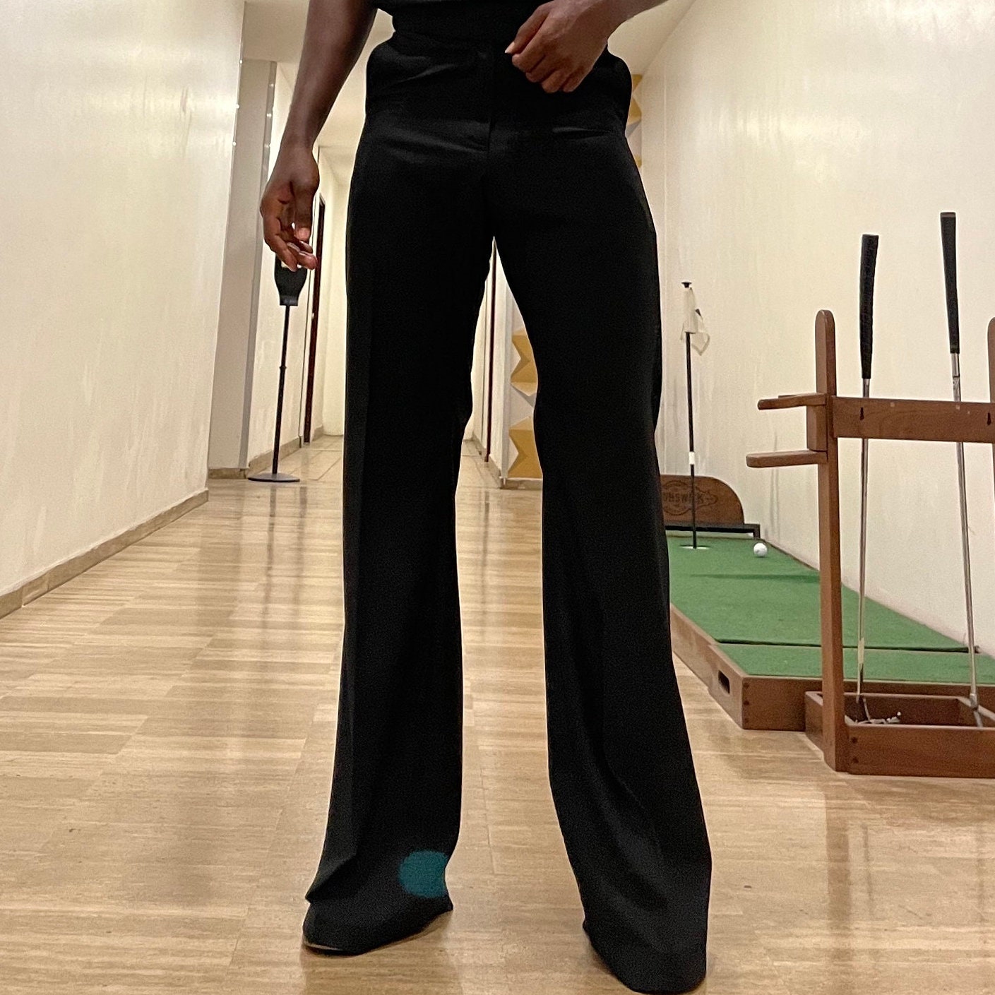 Men’s Flare Pants,stylish Trousers ,men Bell Bottom Fit,trendy Cool Men ...