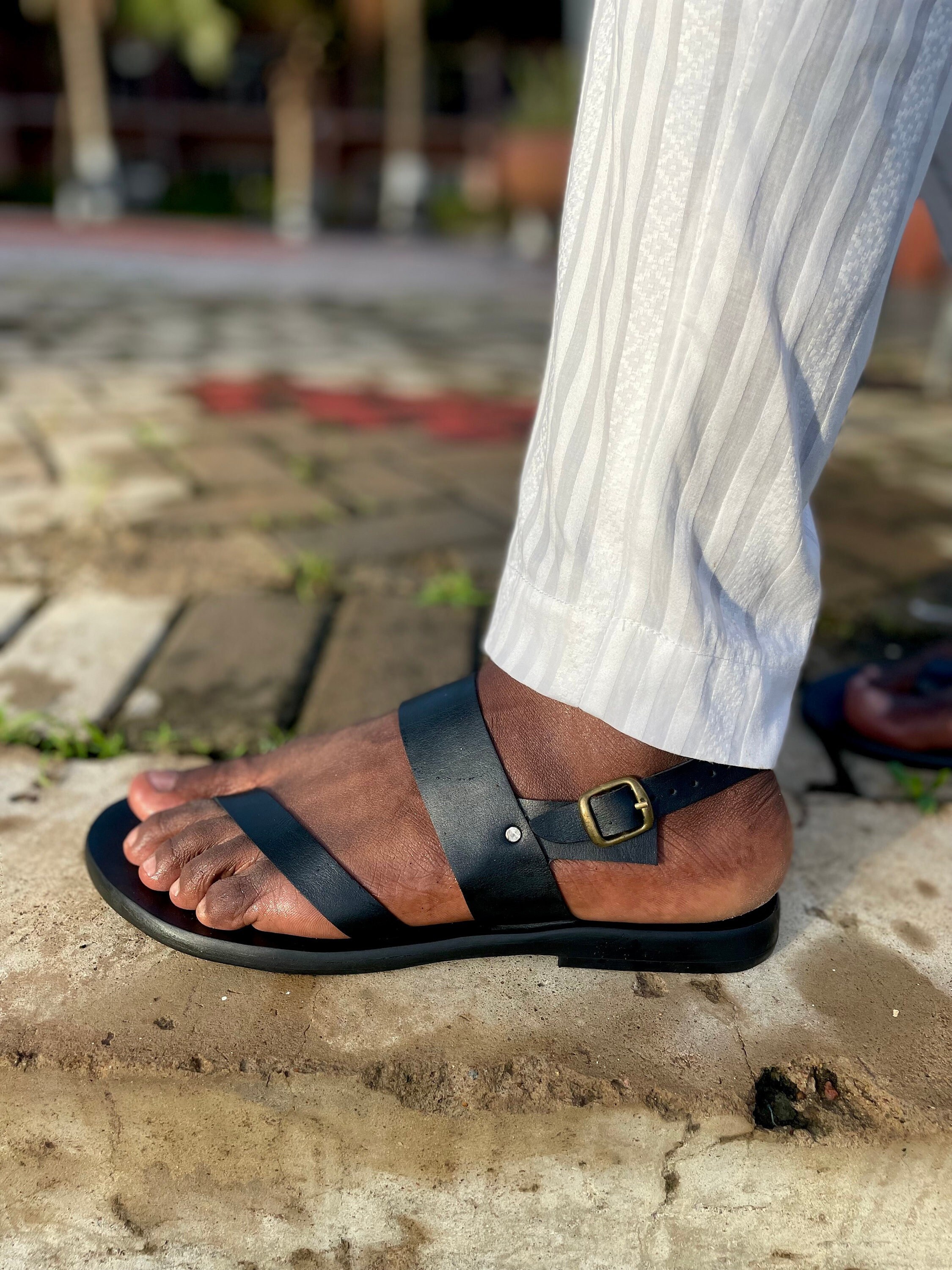 Comfor Brown Leather Sandal,easy Fashionable Men's Sandal,men's Leather ...