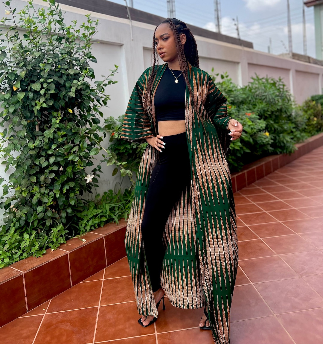 Kimono, Kimono Robe,african Print Kimono, Kimono Jacket,unisex Kimono ...