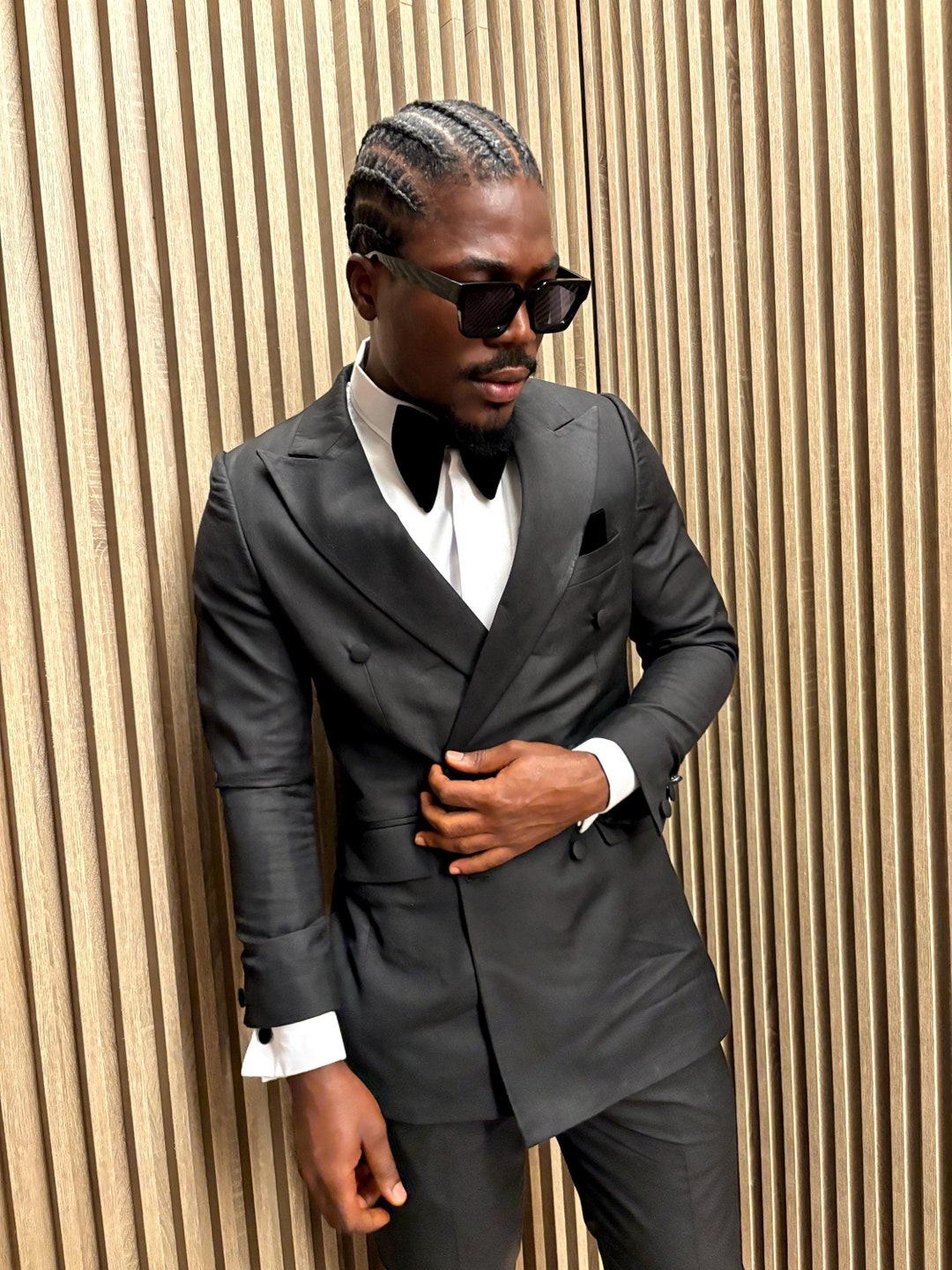 Custom-made Black Tuxedo Suit | Tailored to Perfection, Handmade Black ...