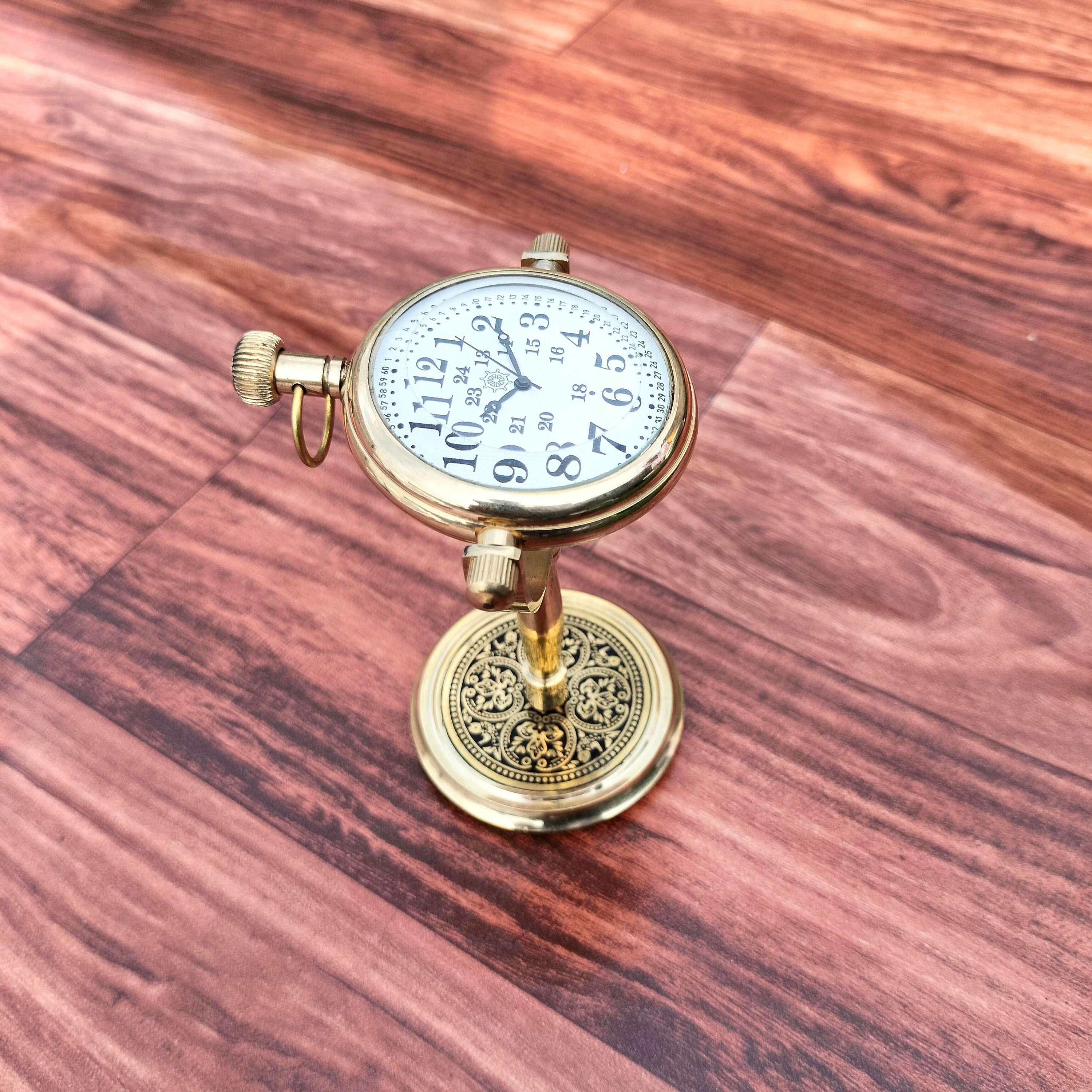 Personalized Beautiful Office Desk Clock With Designer Stand - Etsy