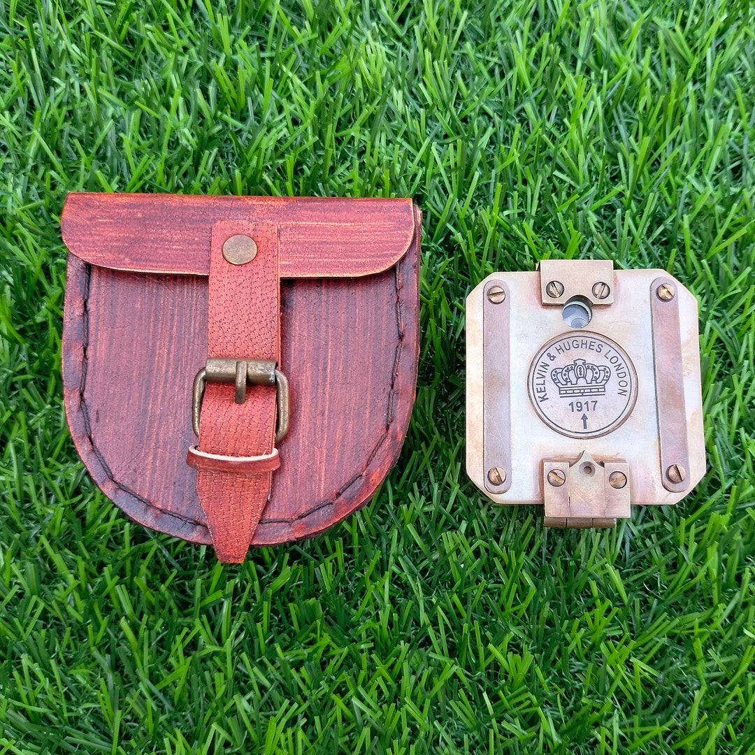 Kelvin & Hughes 1917 Square Antique Brunton Compass, Surveying or ...