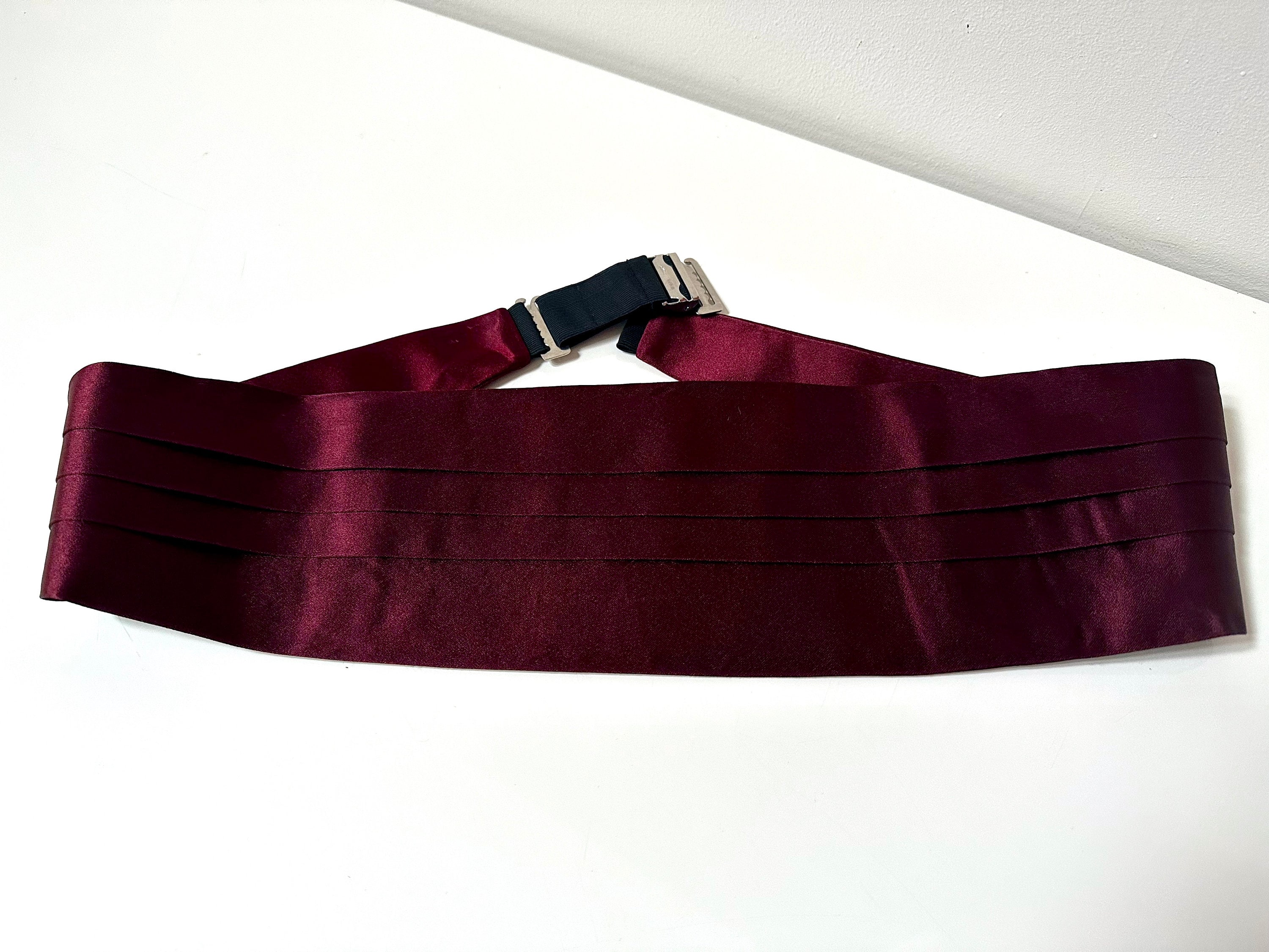 Purple Tuxedo Belt Classic Tuxedo Waist Belt Formal Suit Belt Burgundy ...