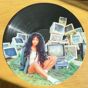 SZA Ctrl Album Cover Poster Printed on Real Vinyl Record, Vinyl Record ...