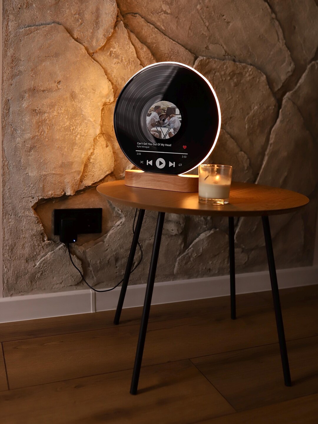 Personalized Vinyl Record Night Lamp Custom Spotify Music Record Plaque ...