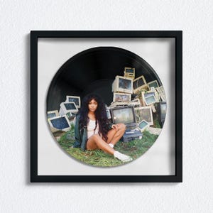 SZA Ctrl Album Cover Poster Printed on Real Vinyl Record, Vinyl Record ...