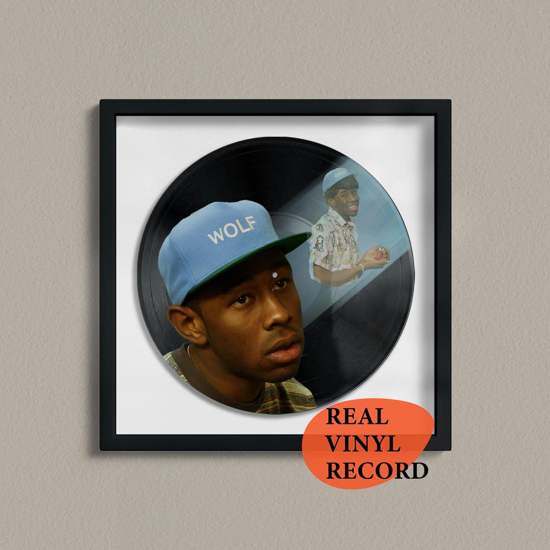 Tyler, the Creator Wolf Album Cover Poster Printed on Real Vinyl Record ...