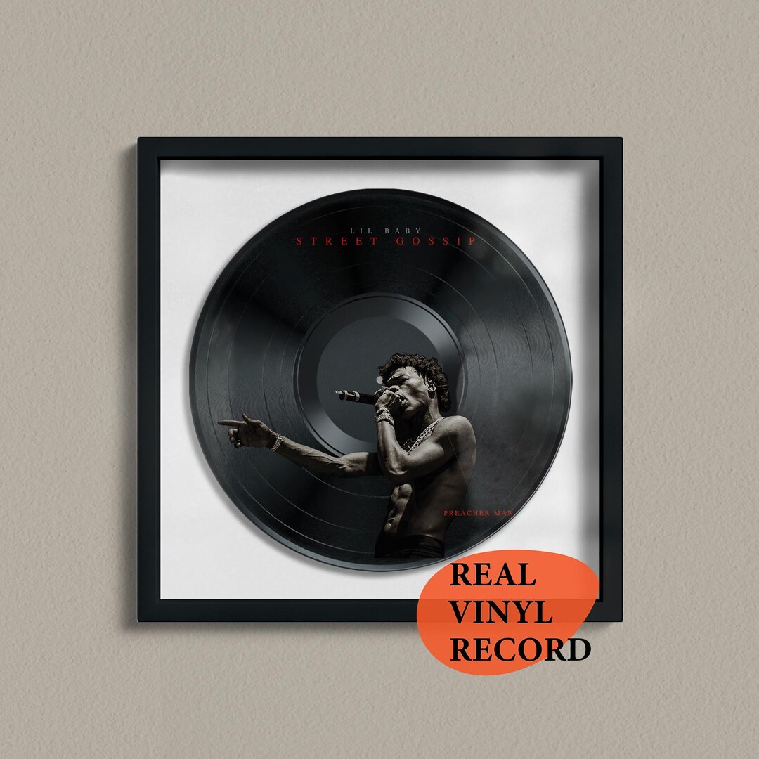 Lil Baby Street Gossip Album Cover Poster Printed on Real Vinyl Record ...