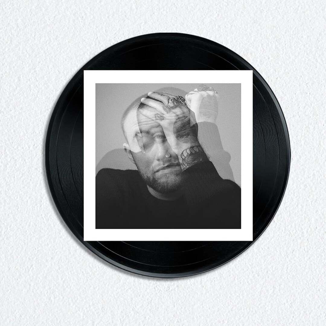 Mac Miller Circles Album Cover Poster Printed on Real Vinyl Record ...