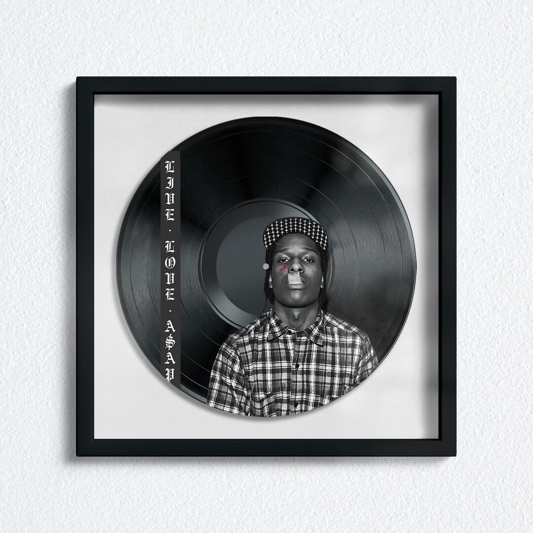 ASAP Rocky Live Love ASAP Album Cover Poster Printed on Real Vinyl ...