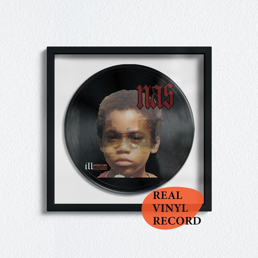 Nas Illmatic Album Cover Poster Printed on Real Vinyl Record, Vinyl ...